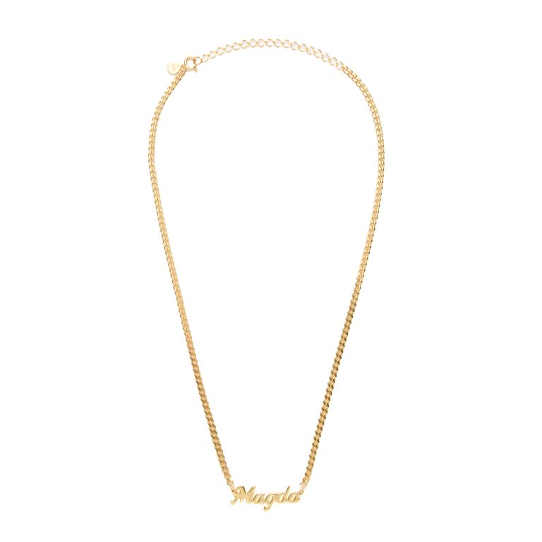 Łańcuszek pancerka - personalizowany napis do 5 liter - ZoZo Design